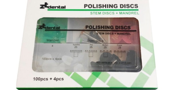 ZT dental POLISHING DISCS KIT 100 DISCS + 4 MANDREL